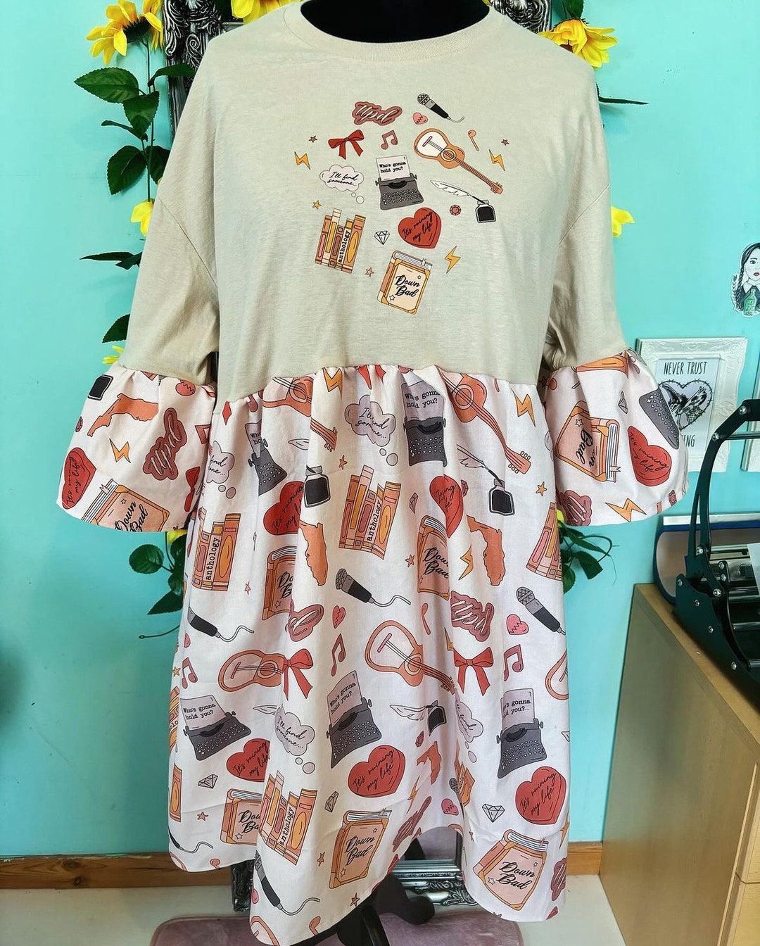 Taylor Swift Dress, Smock Dress, the Tourtured Poets Department, TTPD ...