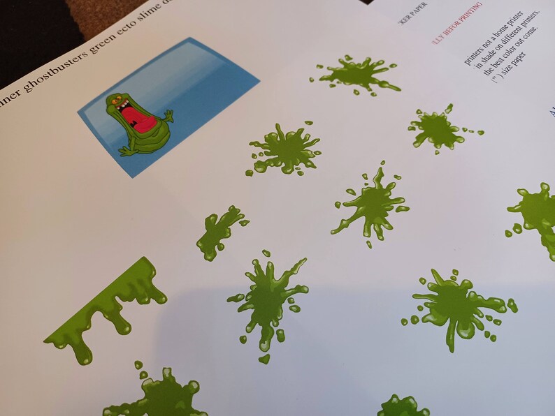 Kenner Ghostbusters Ecto Green Slime Decals - Etsy