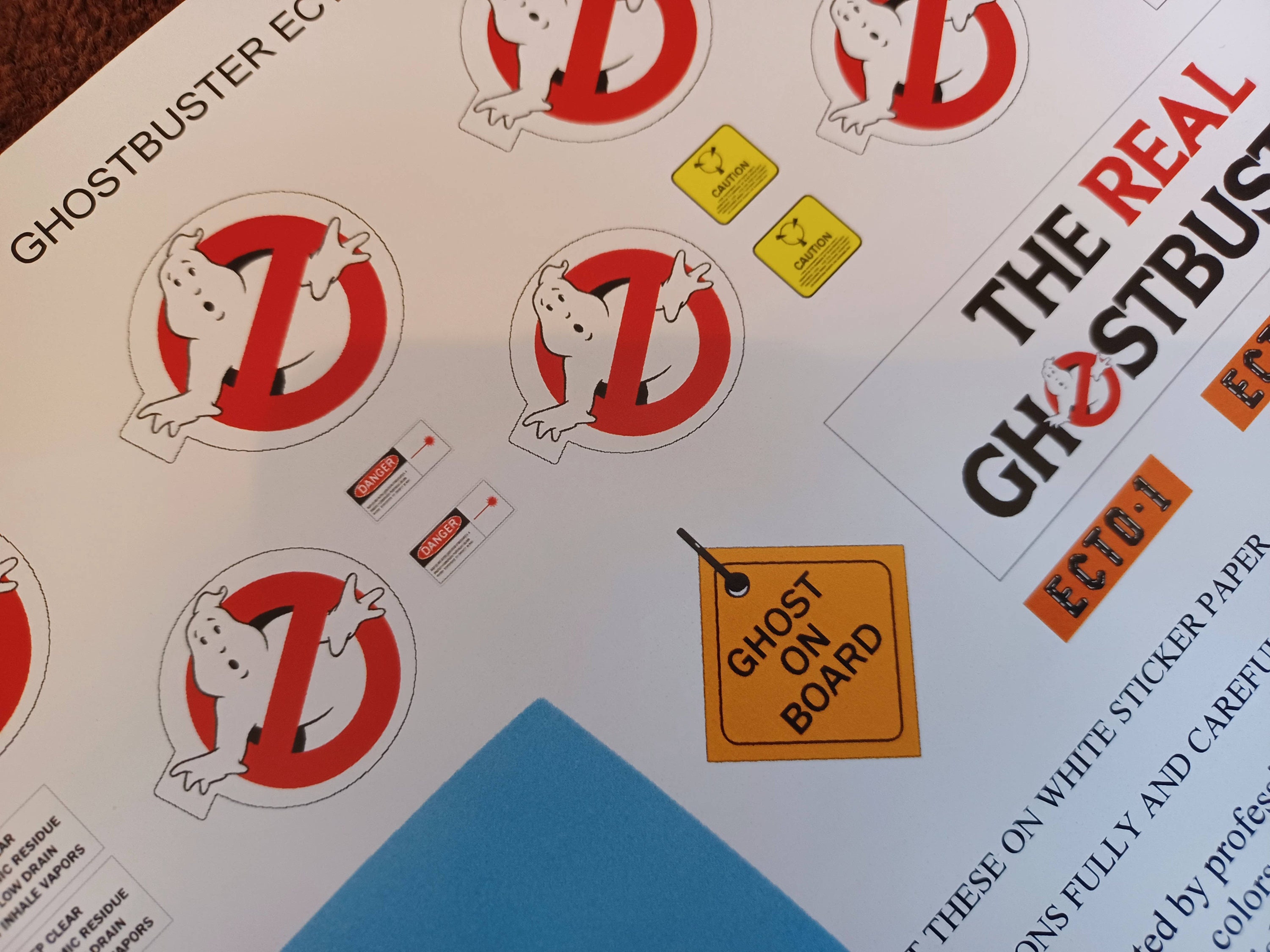 Kenner Ghostbusters ECTO 1 Decals - Etsy