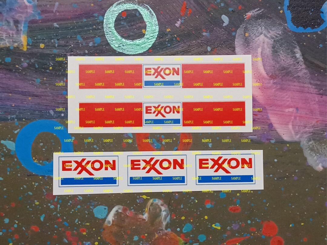 CORGI 14-B JR EXXON Tanker Reproduction Stickers - Etsy