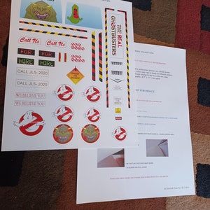 Kenner Ghostbusters Custom ECTO 1 Full Set Decals - Etsy