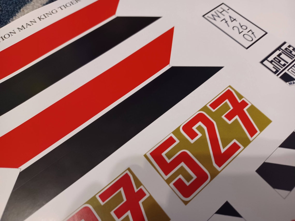 ACTION MAN Tiger Tank Decals - Etsy