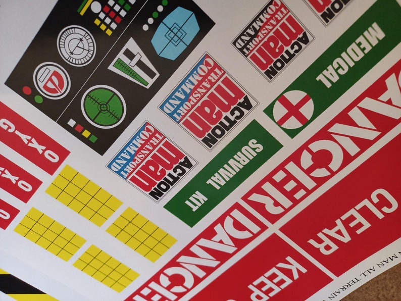 ACTION MAN All Terrain Vehicle Decals - Etsy