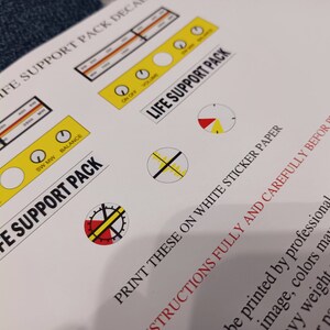 ACTION MAN Life Support Decals - Etsy