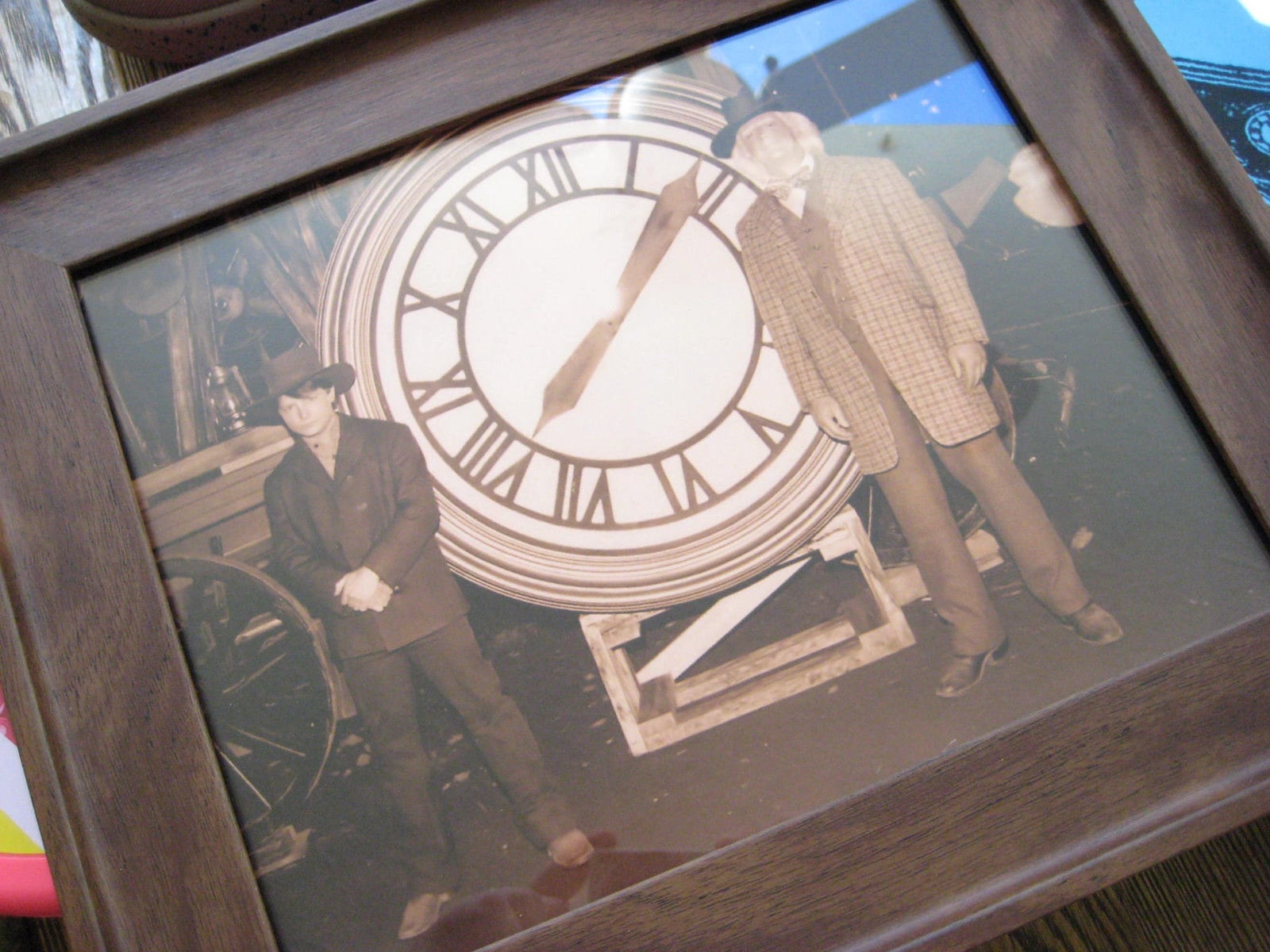 Back to the Future 3 Doc Brown & Marty Mcfly Clock Photo Prop - Etsy