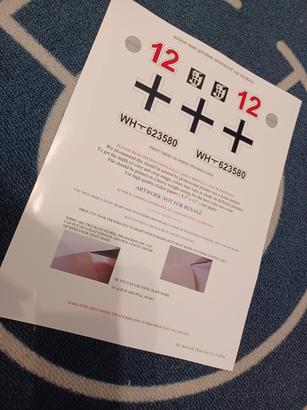 Action Man German Armored Car Decals - Etsy