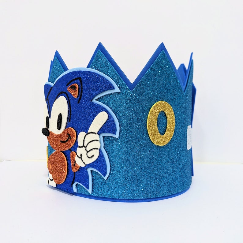 Sonic Birthday Crown. Sonic Theme Party. Personalized Crown. - Etsy Canada
