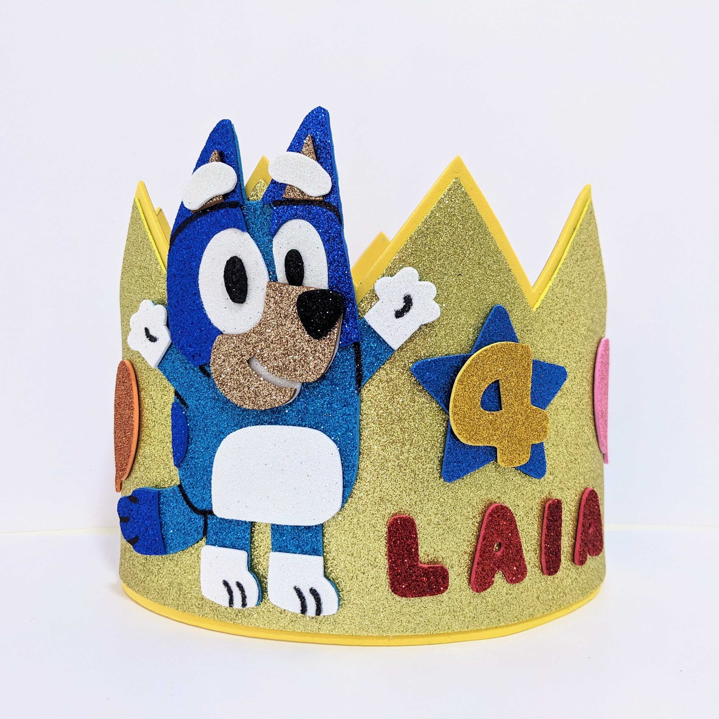 Bluey Birthday Crown. Bluey-themed Party. Personalized Crown. - Etsy ...