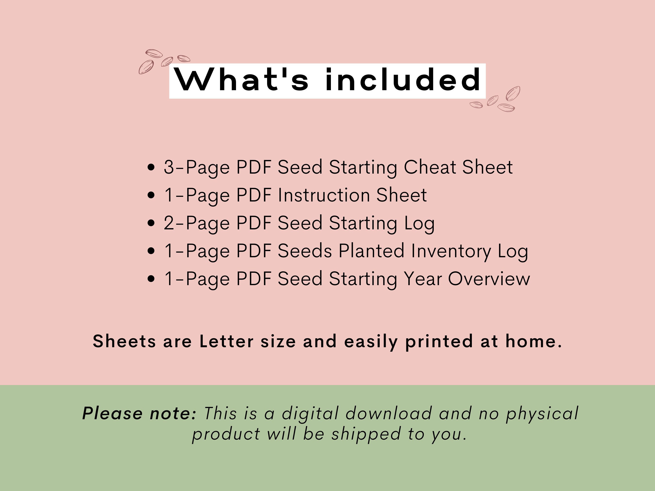 Seed Starting Cheatsheet & Seed Starting Tracker Bundle Garden Planning ...