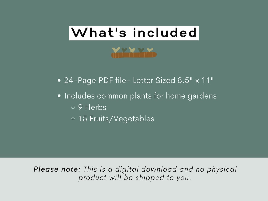 Printable Companion Planting Chart Quick Garden Reference - Etsy