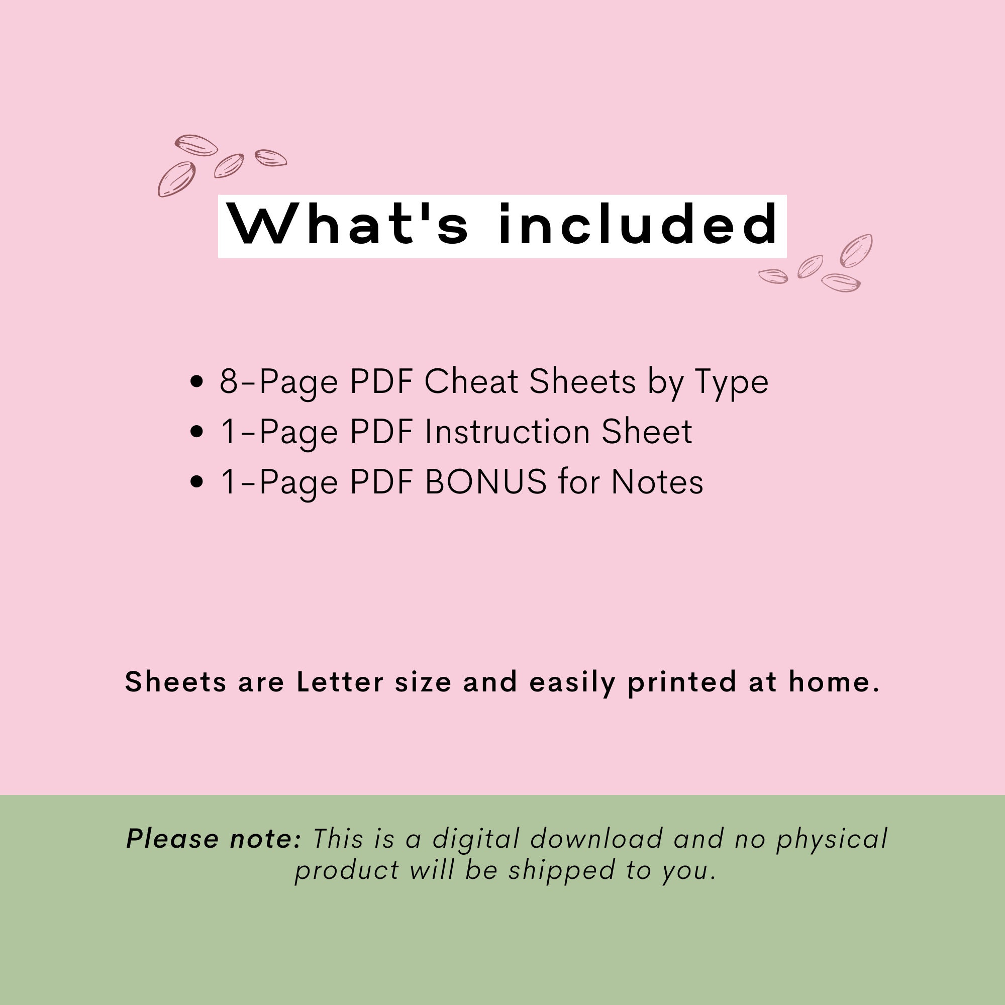 Cut Flower Garden Seedling Chart Sowing Guide + Bulbs Printable Cheat ...