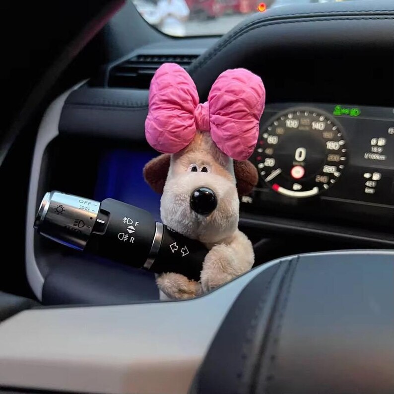 Aviator Dog Dashboard Plush Car Decor | Driving Buddy Car Ornament ...