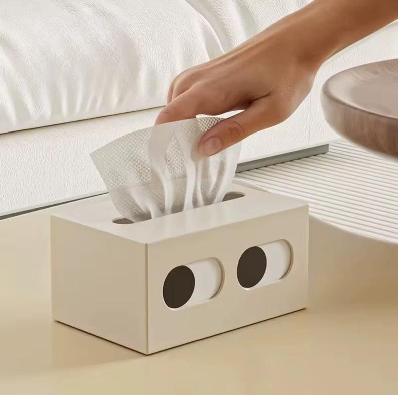 Big Eye Tissue Box Cover, Cartoon Kawaii Tissue Case, Funny Home Decor ...