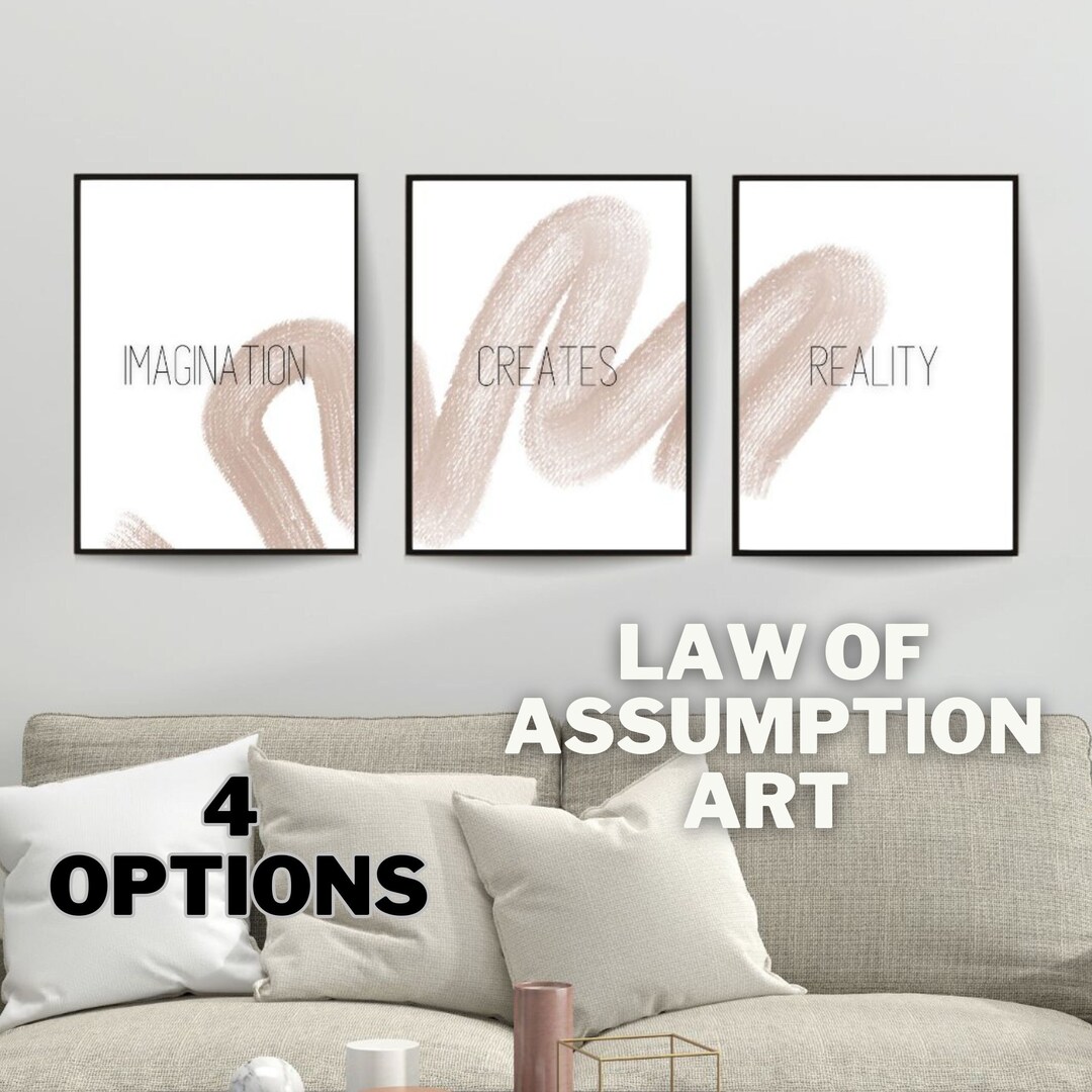 Affirmation Wall Art, 3 Piece Set, Manifestation Wall Art, Positive ...