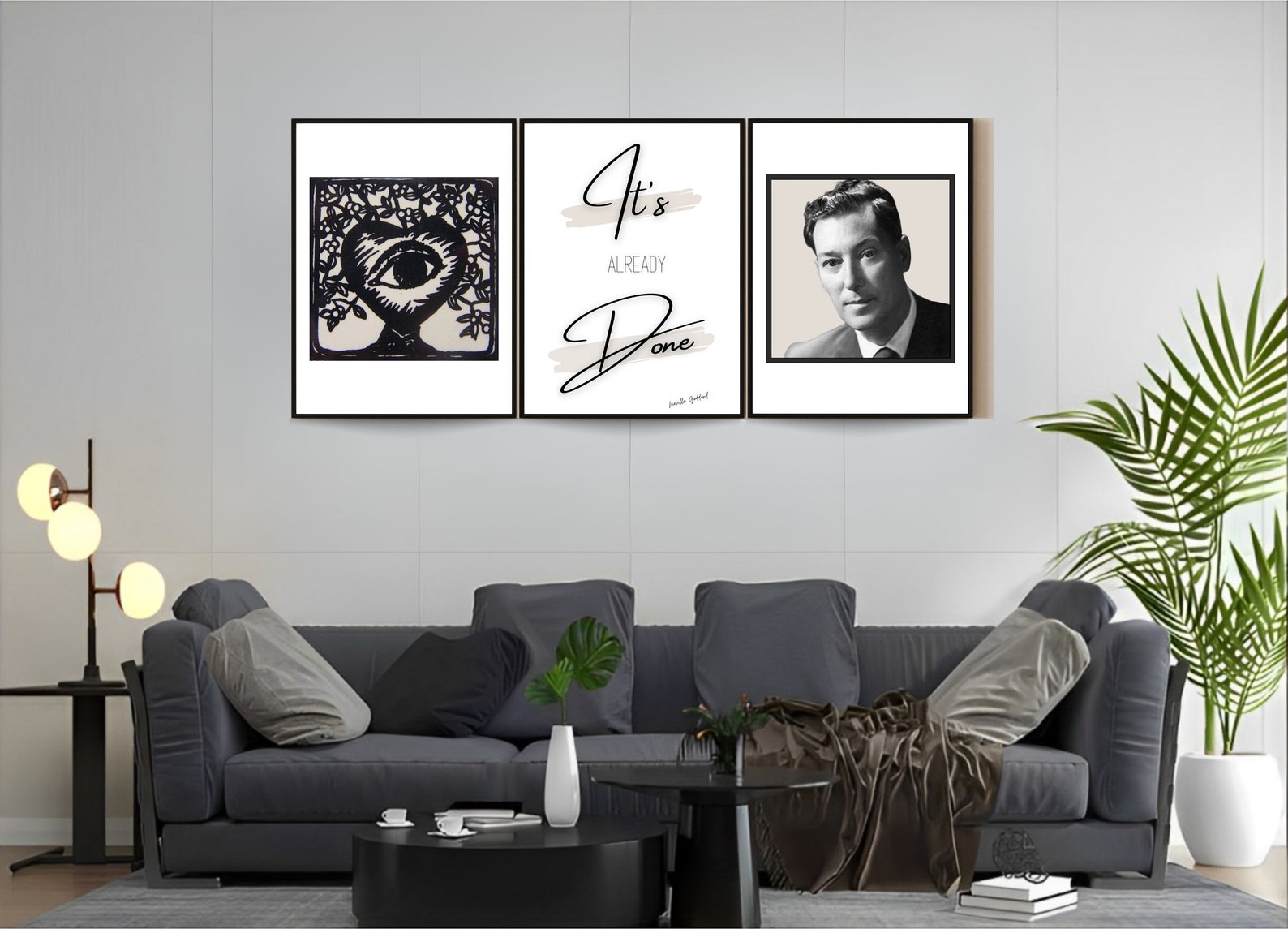 Neville Goddard Art, 3 Piece Set, Law of Assumption, Positive Quote ...