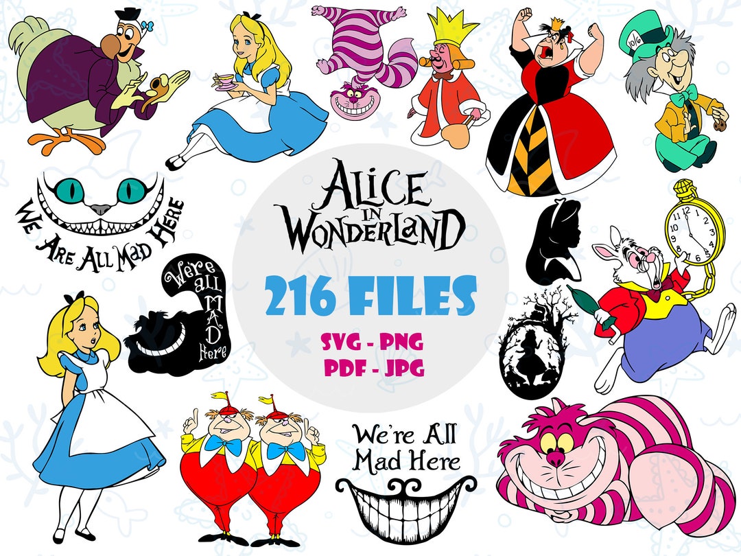 Alice in Wonderland SVG, Princess SVG, Alice Svg, Queen of Hearts Svg ...