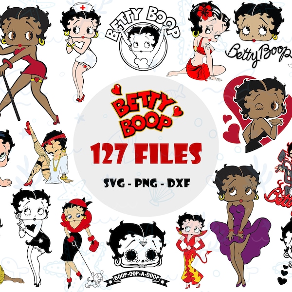 Betty Boop Svg - Etsy