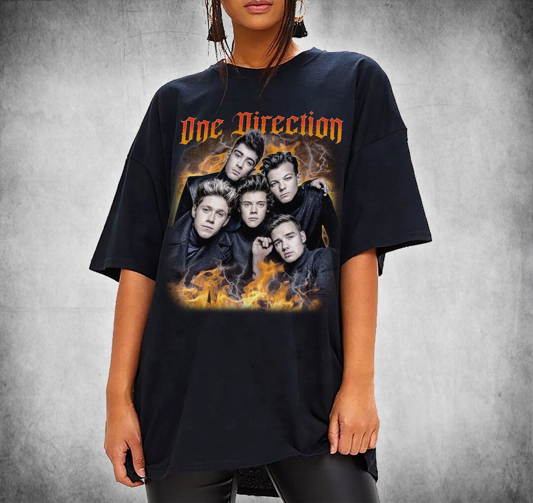 One Direction Retro T-shirt Best Rock Music Shirt, Led Zeppelin, Tour ...
