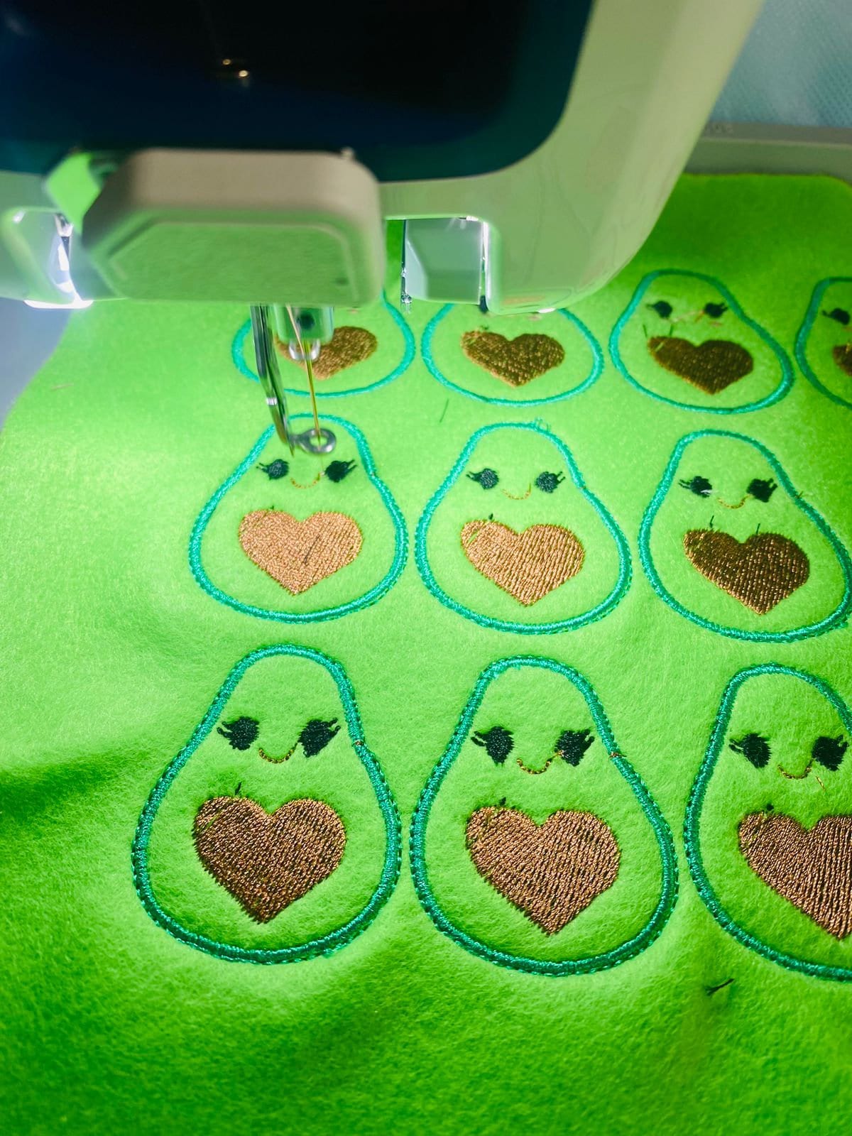 Filled and Applique Machine Embroidery Design | Adorable Avocado, Pes ...