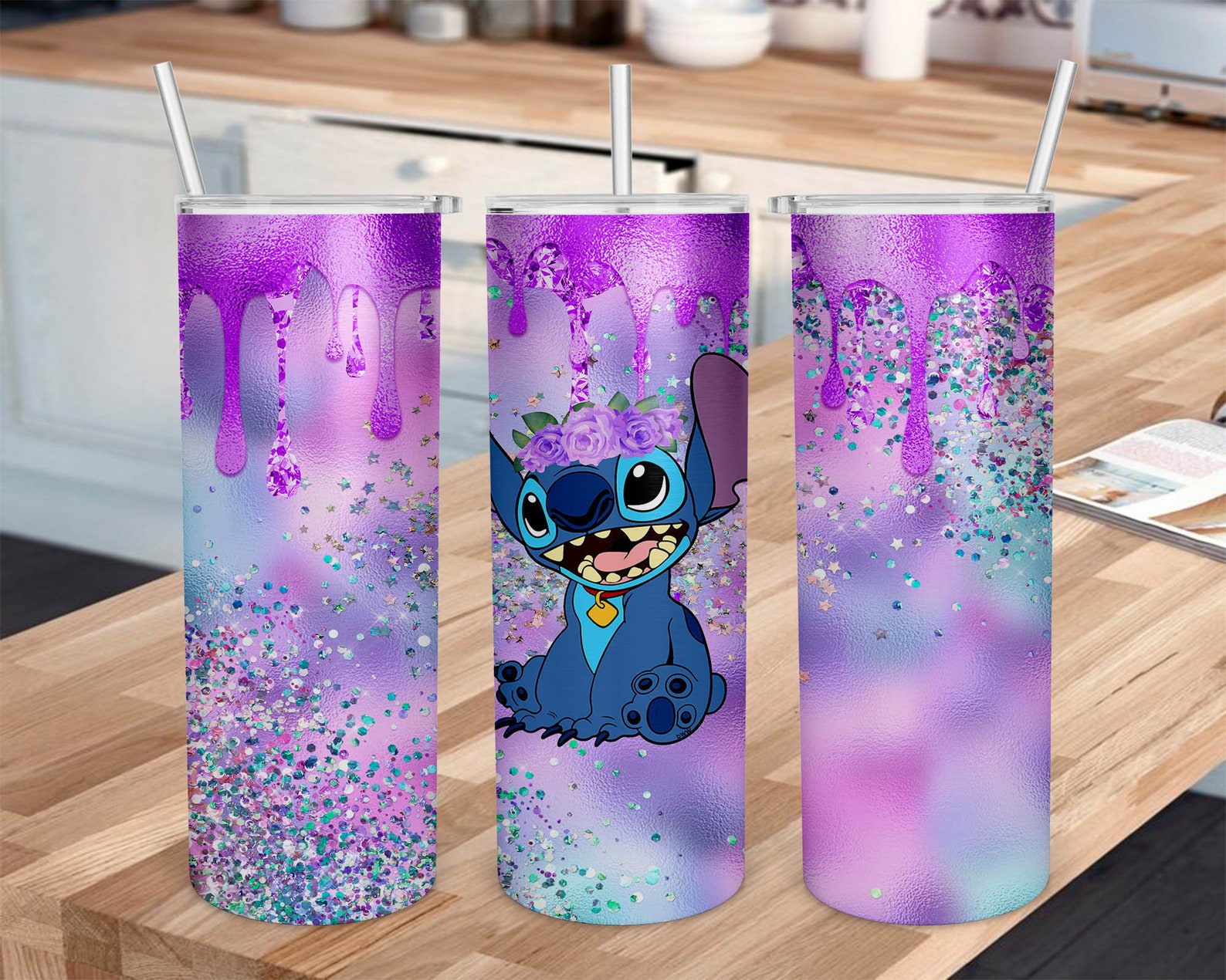 Stitch Tumbler Bundle Png, Cute Stitch Tumbler Wrap, Stitch Coffee ...