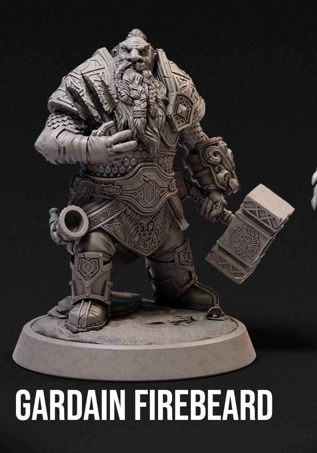 Gardain Firebeard STL File (2 Model), Gardain 3D STL File, STL File 3D ...