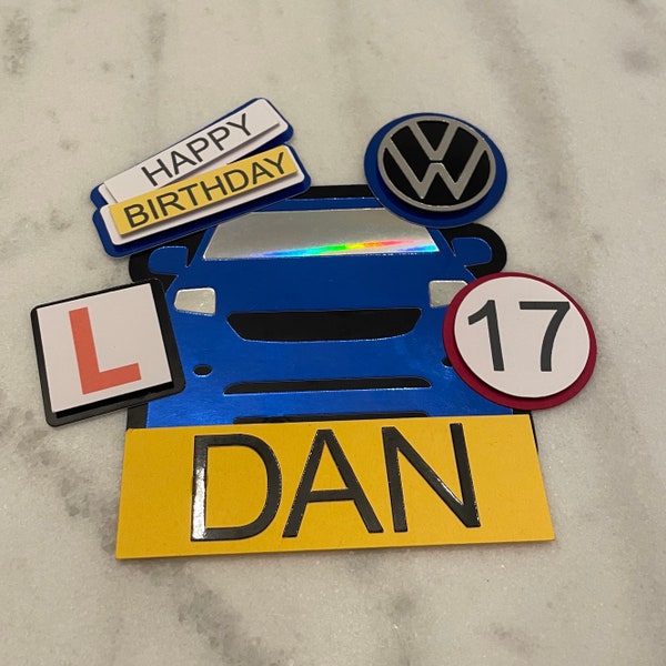 Learner Driver Cake Topper - Etsy UK