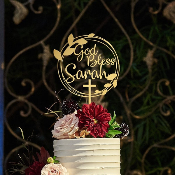 Baptism Cake Topper - Etsy