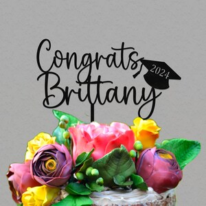 Congrats Grad Cake Topper Congratulations Graduation Party Decor ...