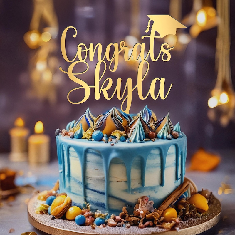 Graduation Cake Topper - Etsy