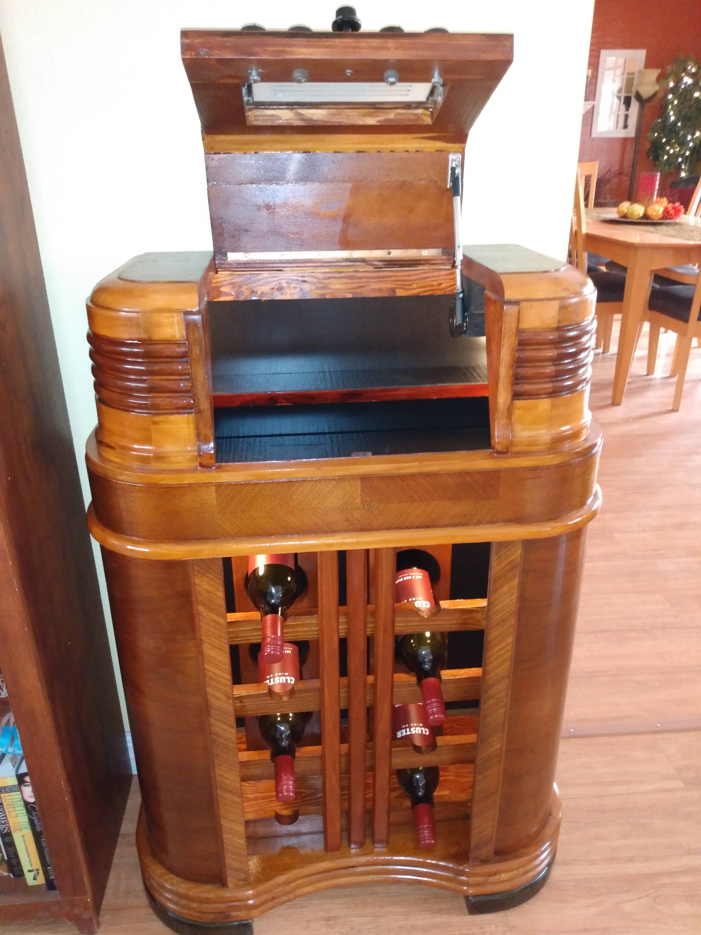 Vintage Philco Radio Cocktail/wine Cabinet Lighted. Antique - Etsy