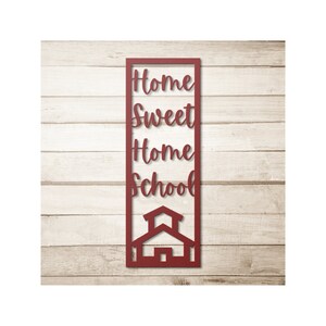 Home Sweet Homeschool Sign, Homeschool Classroom Decor, School House ...