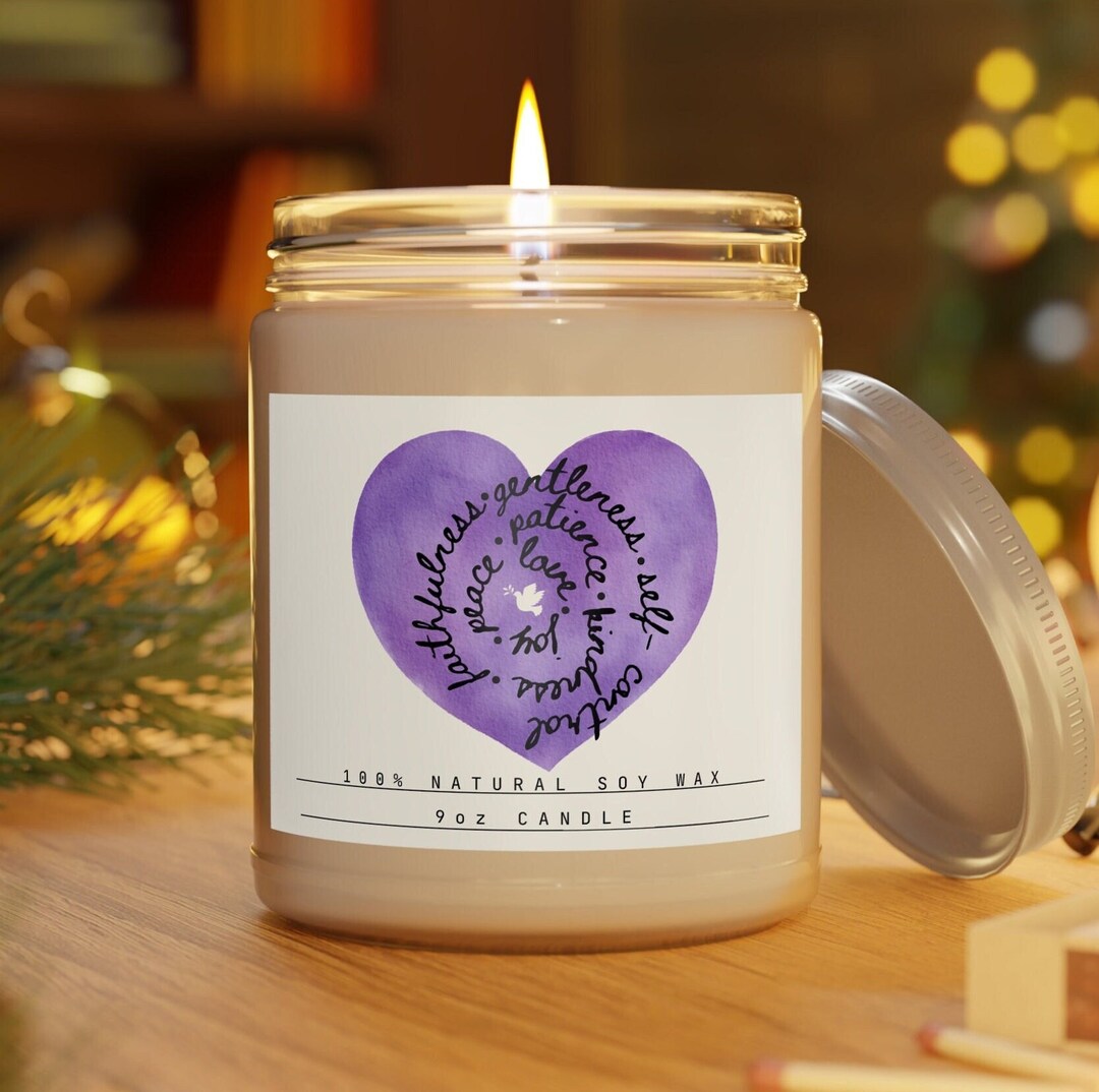 Fruits of the Holy Spirit Candle, Confirmation Candle for Girl ...