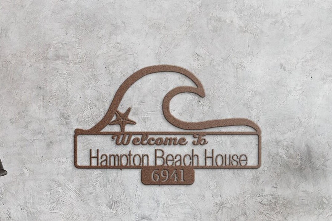 Custom Beach House Sign, Custom Beach Decor, Cottage Sign, Custom ...