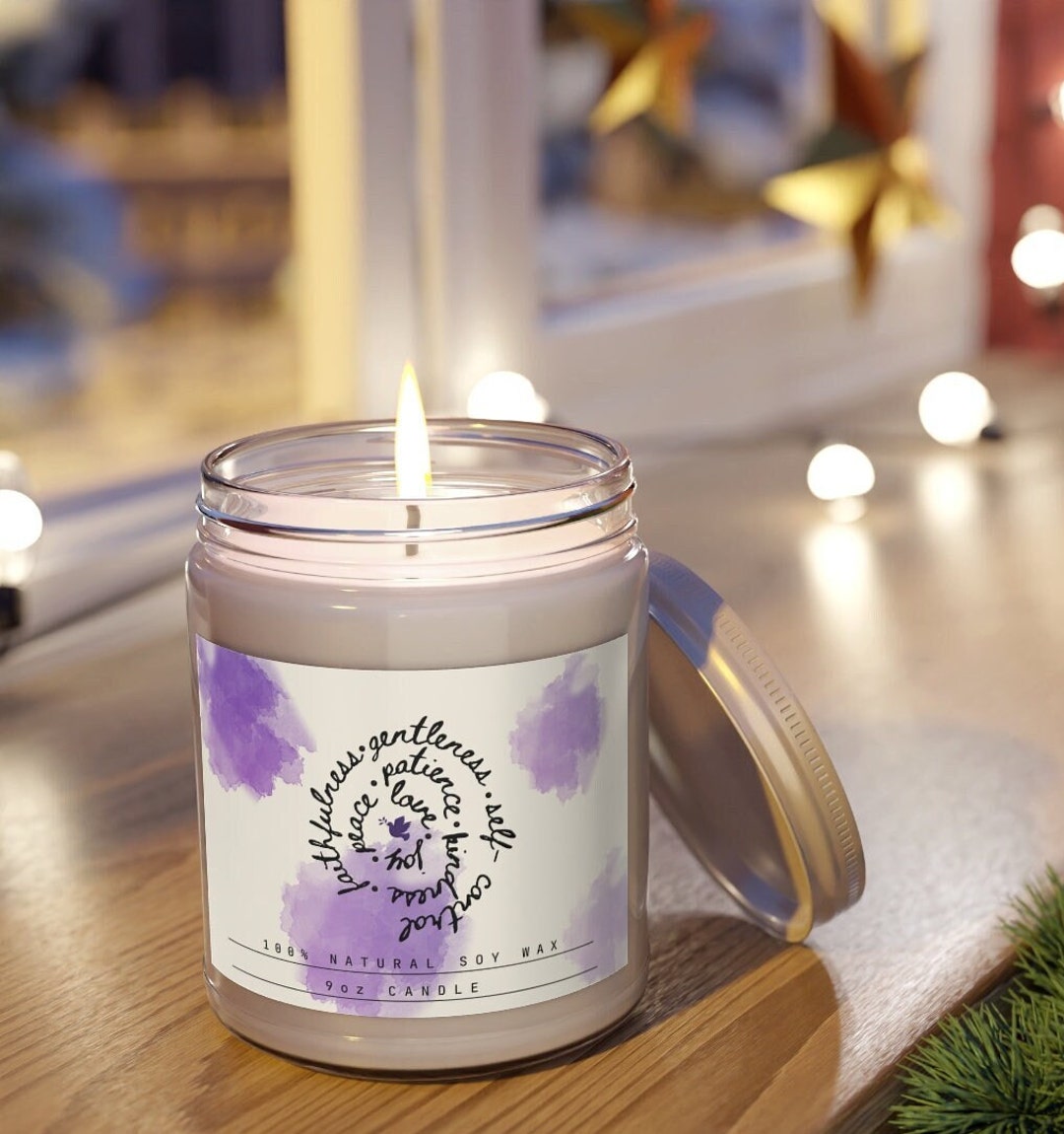 Fruits of the Holy Spirit Candle, Confirmation Candle for Girl ...