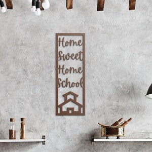 Home Sweet Homeschool Sign, Homeschool Classroom Decor, School House ...