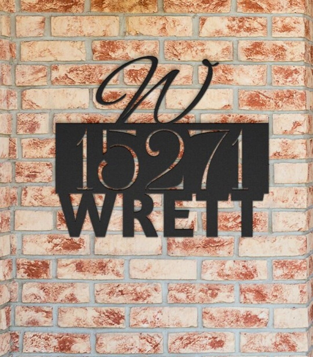 Personalized Address Sign for House Last Name Address Sign Monogram ...