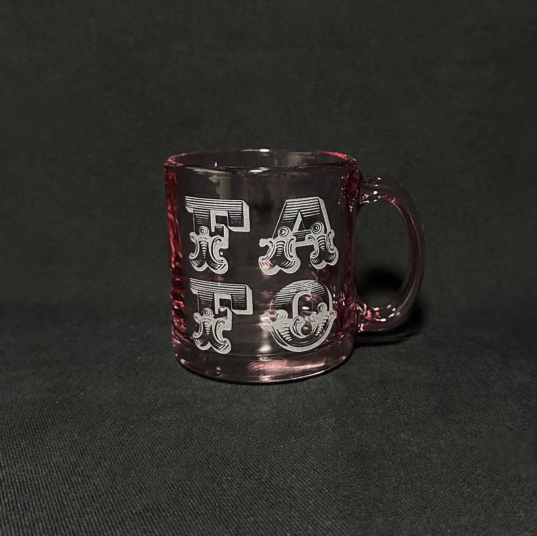 FAFO 13oz Glass Pink Mug (f*ck Around Find Out) - Etsy