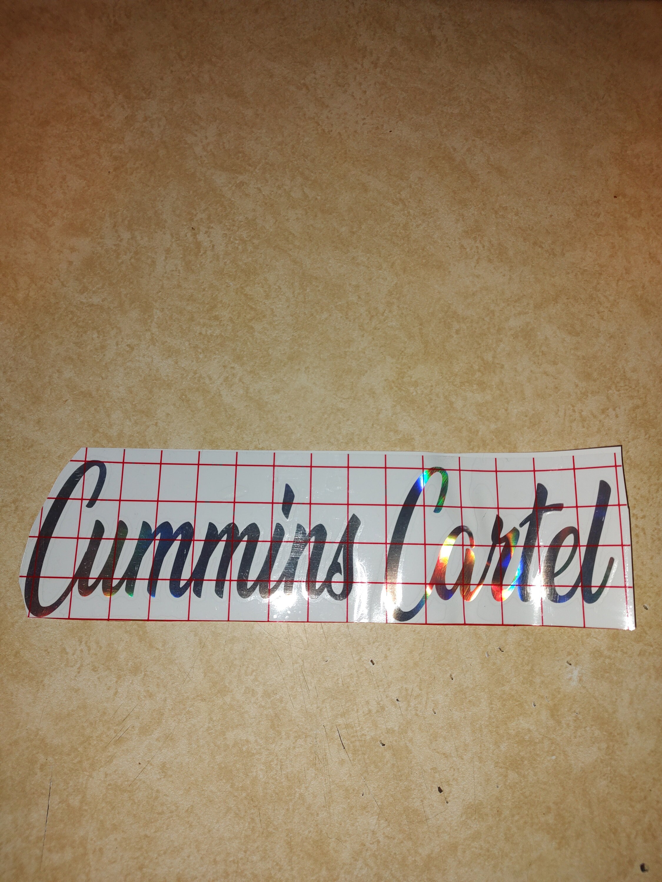 Cummins Cartel Holographic Decal - Etsy