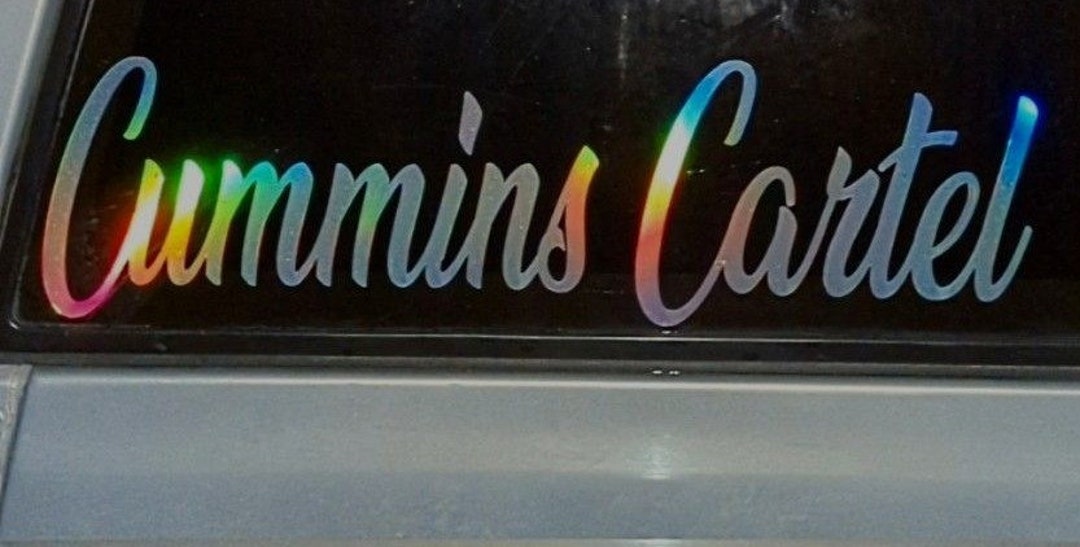 Cummins Cartel Holographic Decal - Etsy