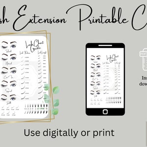 Lash Extension Chart Guide: Lash Mapping & Training (PDF) - Etsy