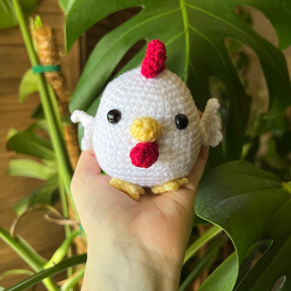 Crochet Emotional Support Chicken - Etsy