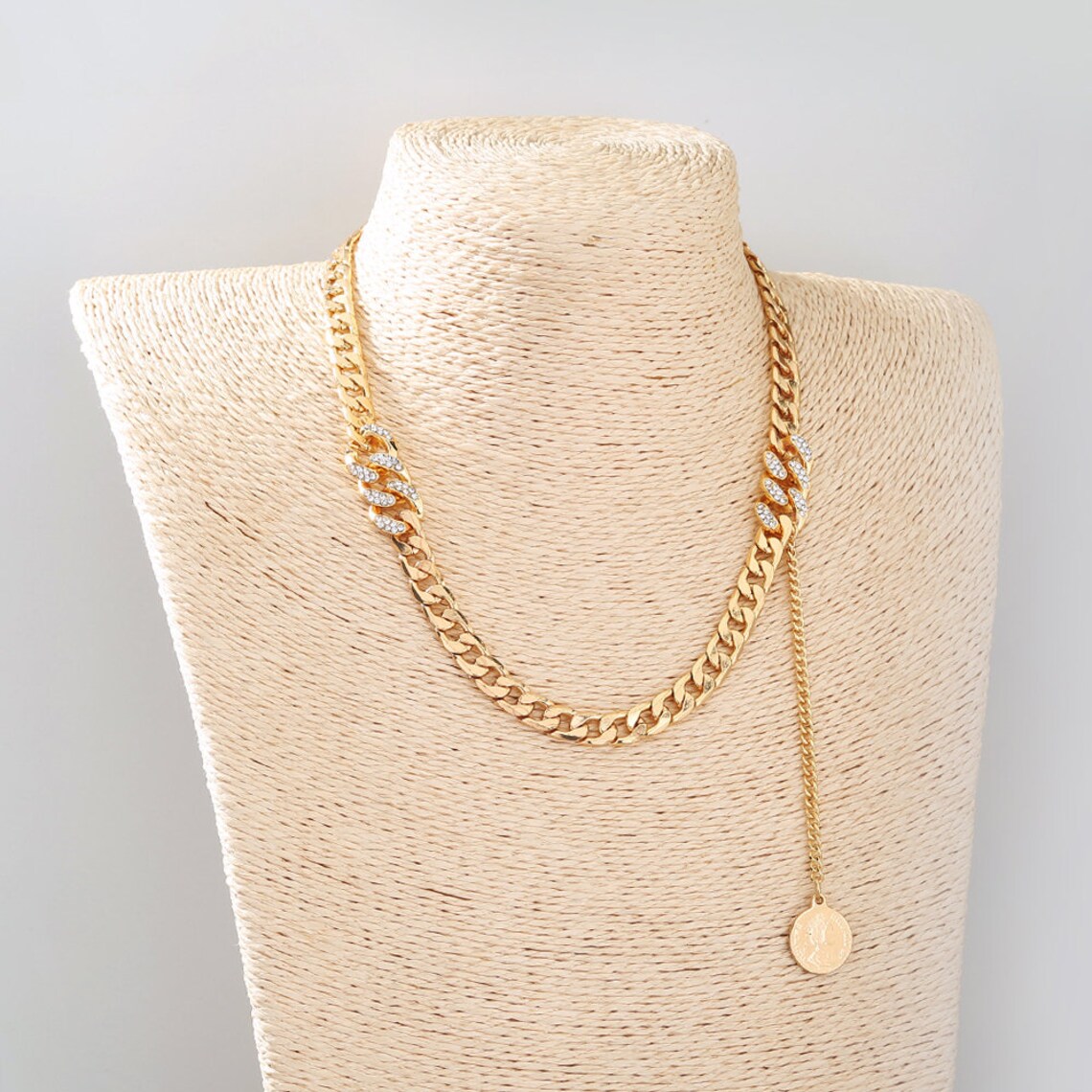 Big Chain, Mosaics, Diamond Necklace - Etsy