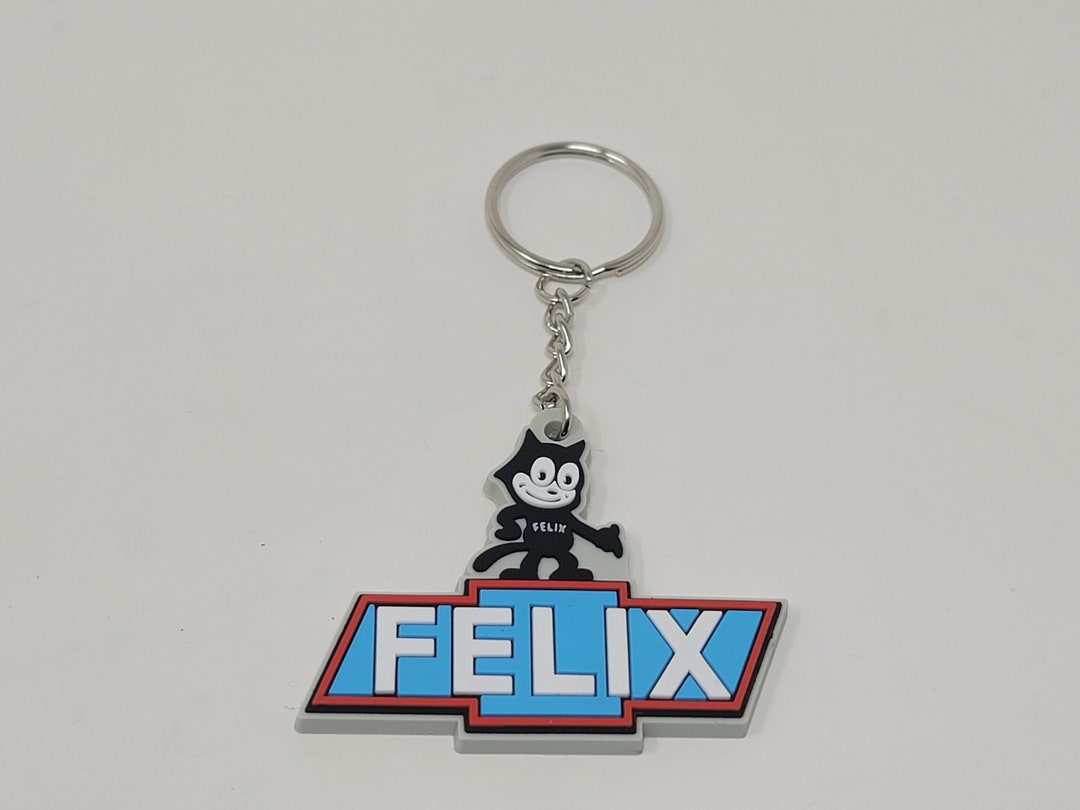 Felix the Cat Rubber Key Chain - Etsy