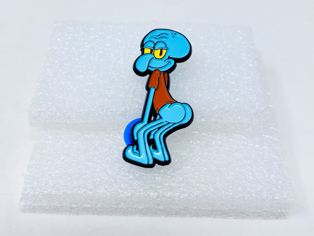 Squidward Spongebob Enamel Pin - Etsy