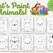 Animal Coloring Pages-1 PDF 10 Pages Cute and Fun Animal Theme Coloring ...