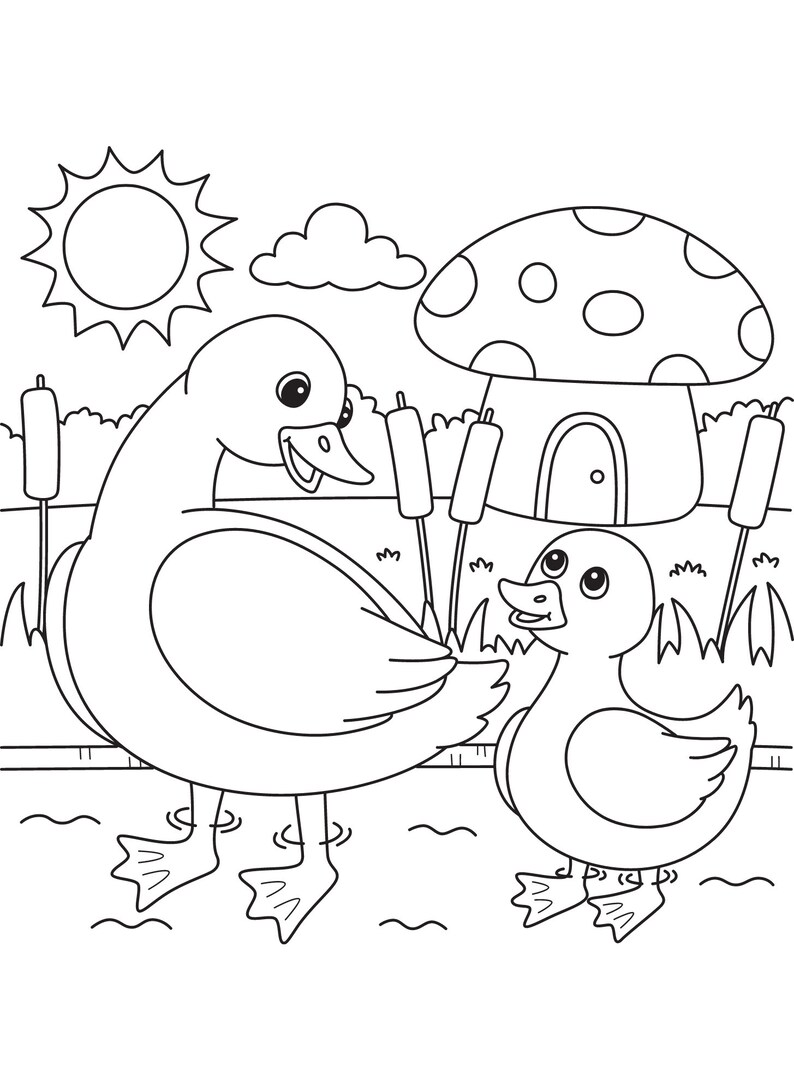Summer Coloring Pages for Kids-summer Garden Theme - Etsy