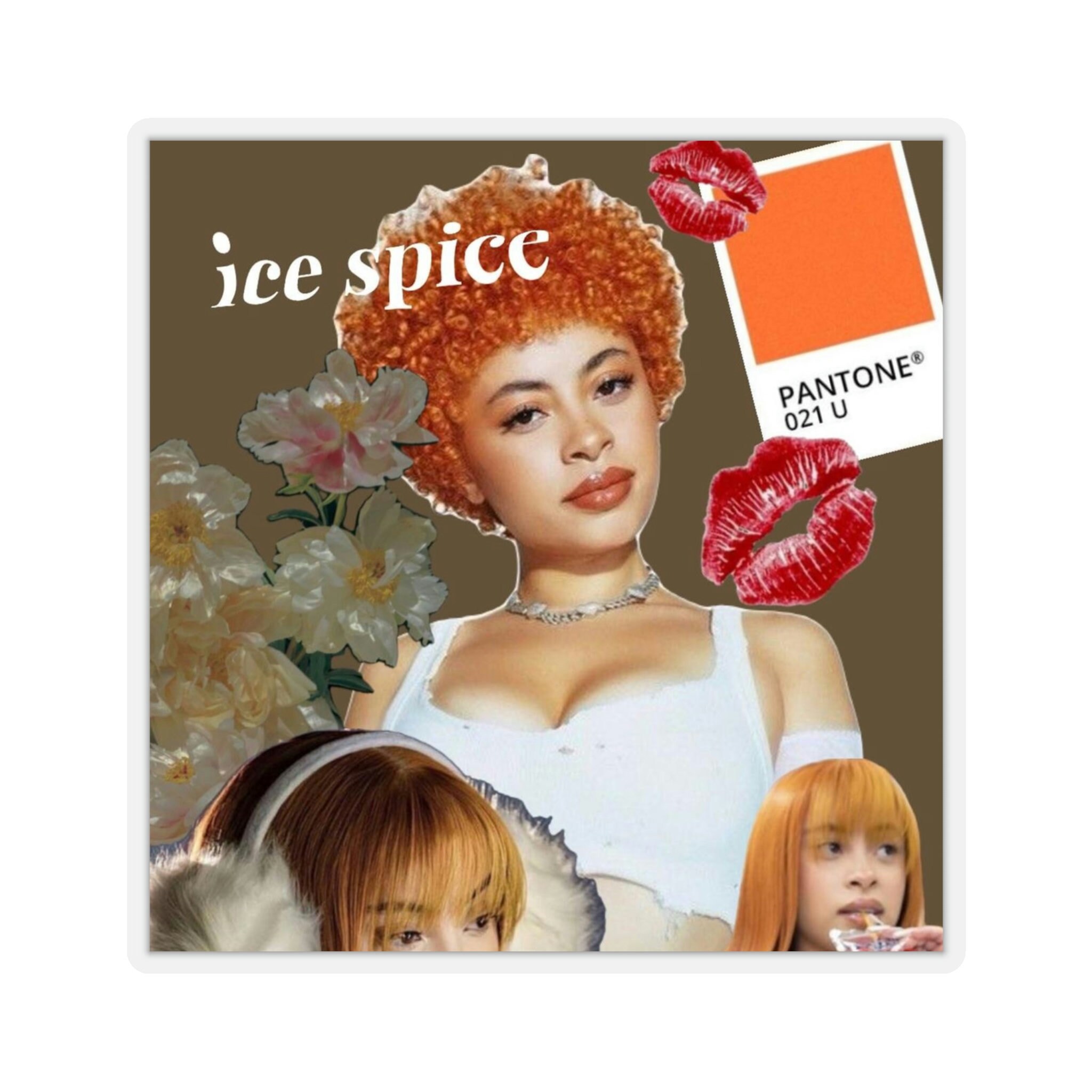 Ice Spice Collage Kiss-Cut Sticker sold by Emre Kara | SKU 41487822 ...