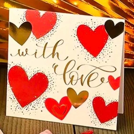 With Love Pop-up 3D Card| Laser Cut Handmade Card| Love You so Much ...