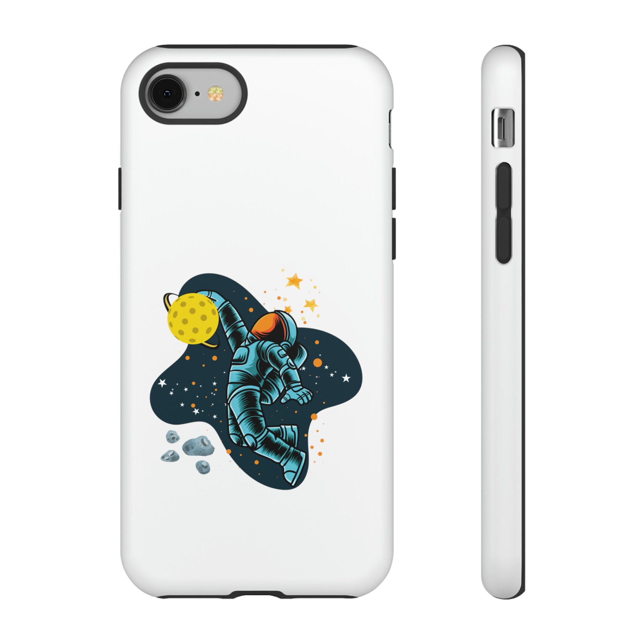Pickleball Space Astronaut Tough Phone Cases Super Cute Funny Dope Cool ...
