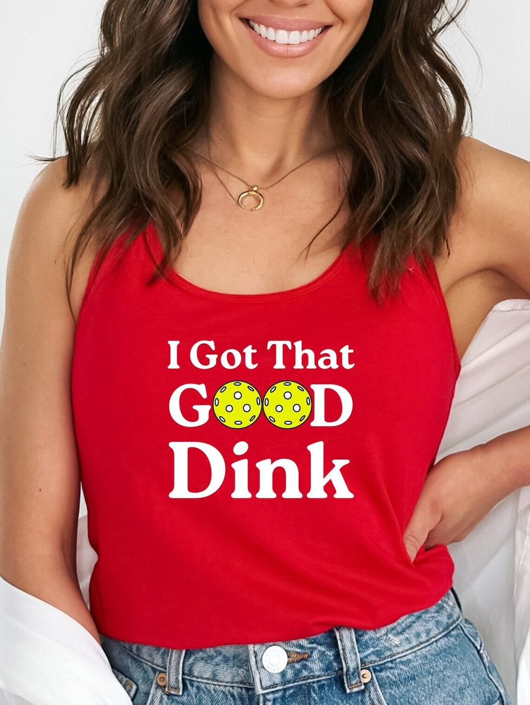 Good Dink Pickleball Tank Top: Funny Women's Racerback - Etsy